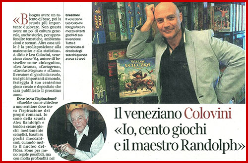 Il Corriere del Veneto intervista Leo Colovini - studiogiochi